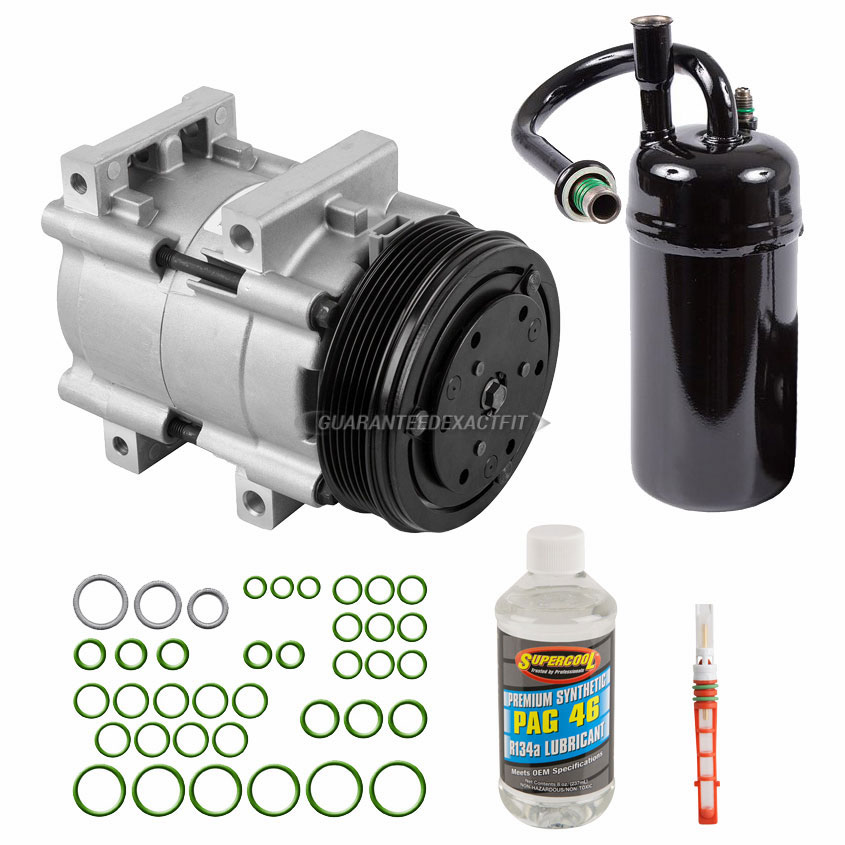 1995 ford Mustang A/C Compressor and Components Kit 3.8L Engine with ...
