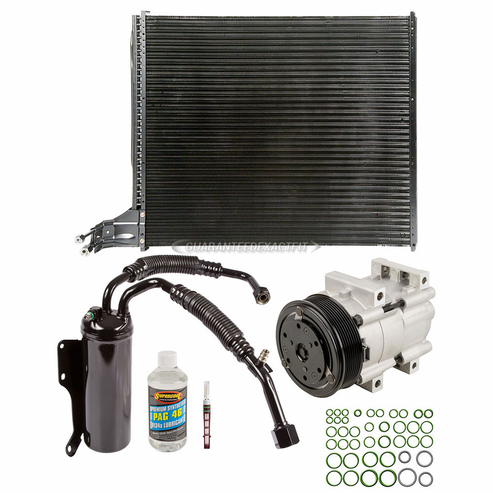 1999 Ford E Series Van A/C Compressor and Components Kit Without Rear ...