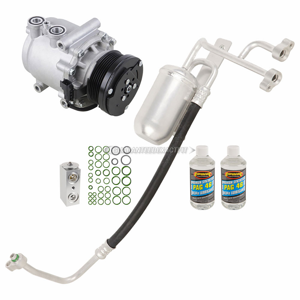 2004 lincoln Navigator A/C Compressor and Components Kit With Rear Air ...