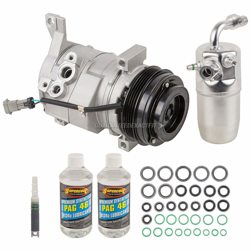 2009 Chevrolet Pick-up Truck A/C Compressor and Components Kit 6.0L Engine - Non Hybrid Models ...