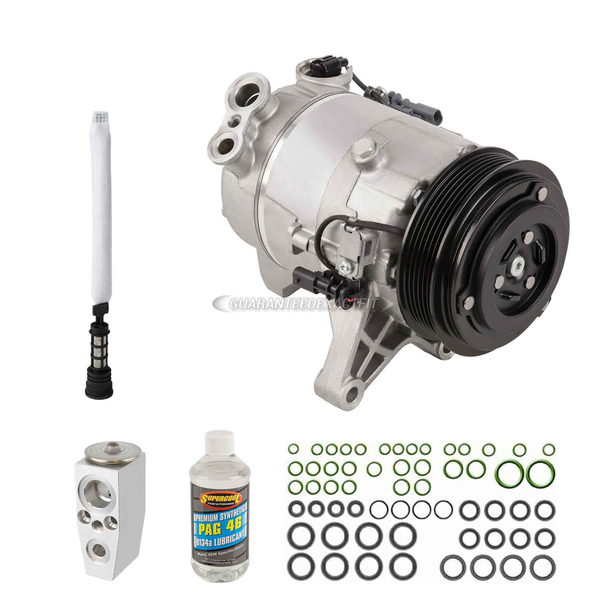 2016 Chevrolet Impala A/C Compressor and Components Kit 3.6L Engine 60 ...