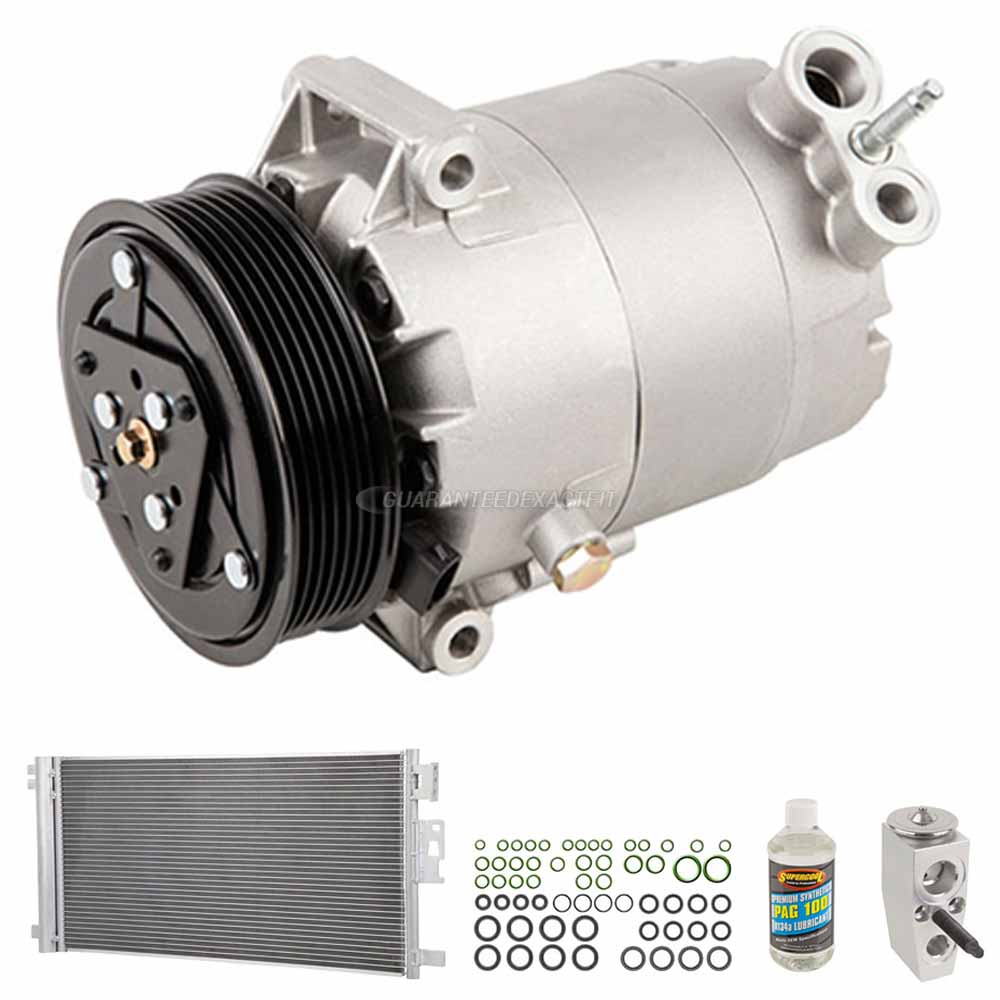 2008 Saturn Aura A/C Compressor and Components Kit 2.4L Engine - Hybrid ...