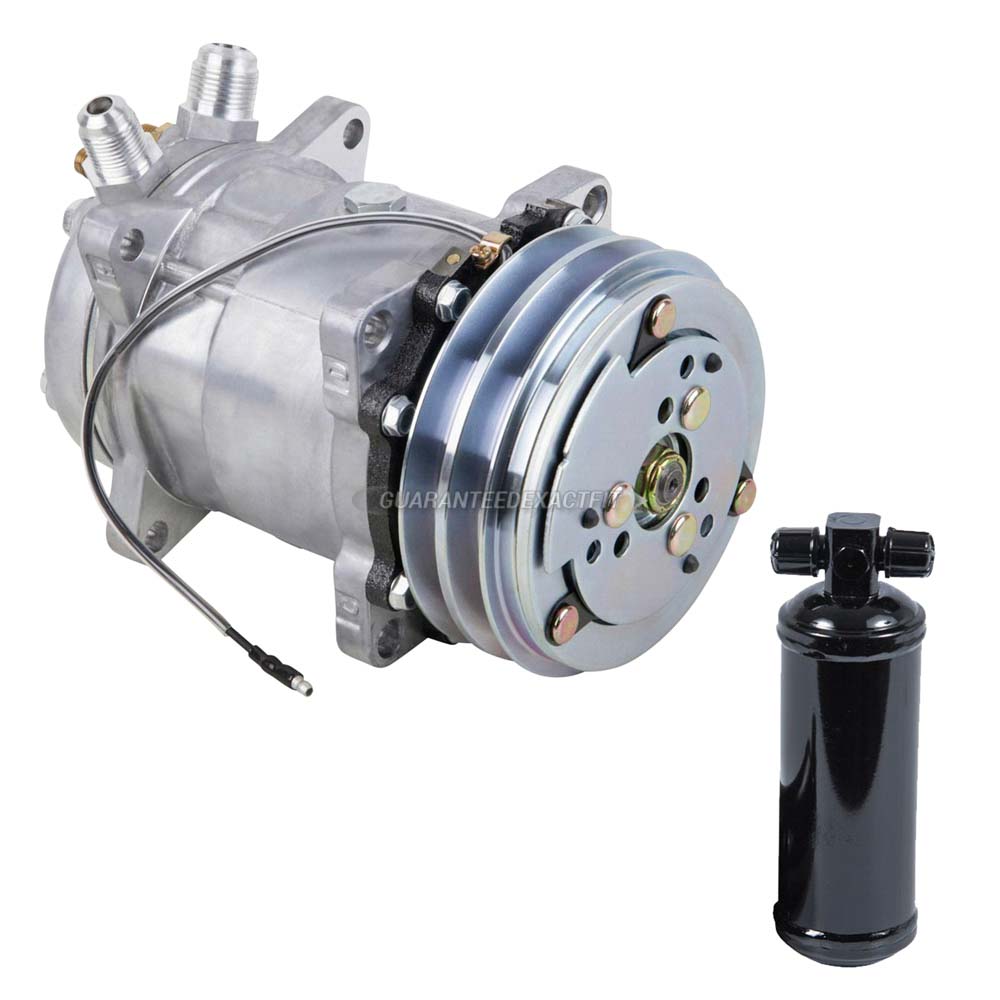 1983 subaru DL A/C Compressor and Components Kit with 2 Groove Pulley ...