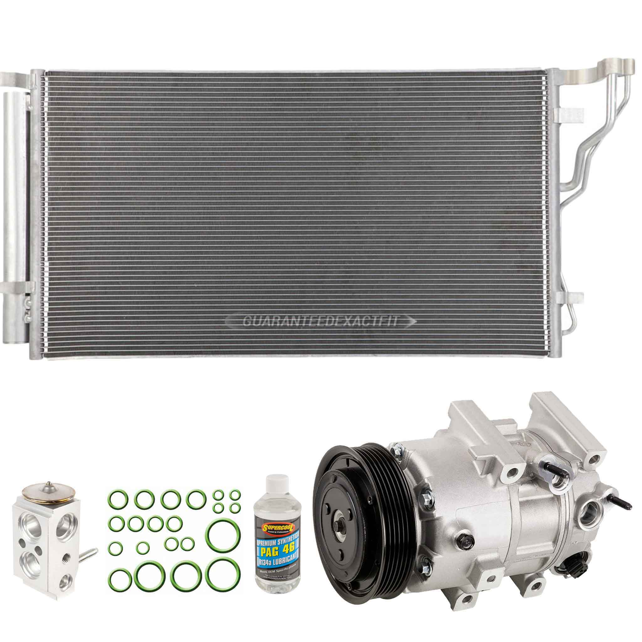 2014 Subaru XV Crosstrek A/C Compressor and Components Kit Excl. Hybrid ...